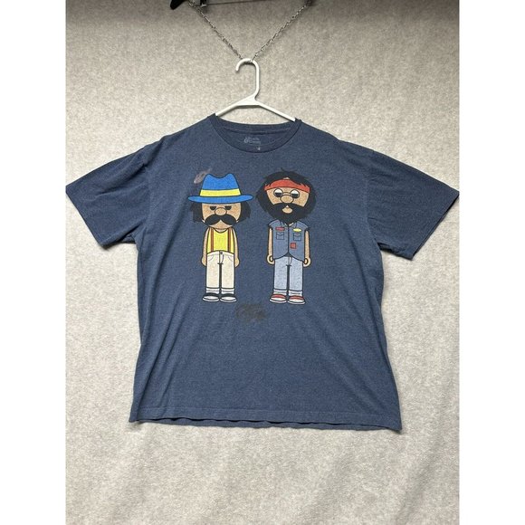 Cheech & Chong | Shirts | Cheech And Chong Cartoon Characters 24 Blue ...